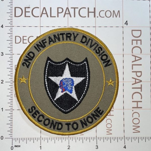 US Army 2nd Infantry Division "Second To None" Patch - Decal Patch - Co