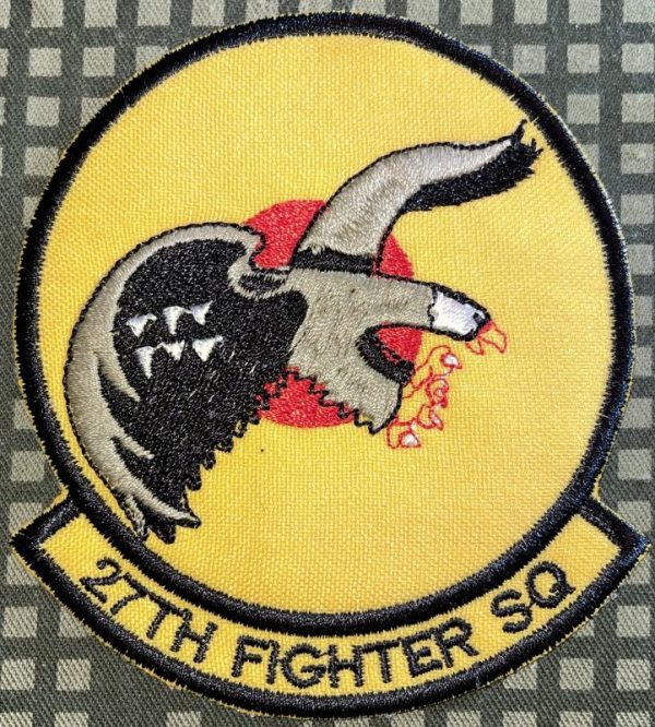 USAF 27th Fighter Squadron Patch - Decal Patch - Co