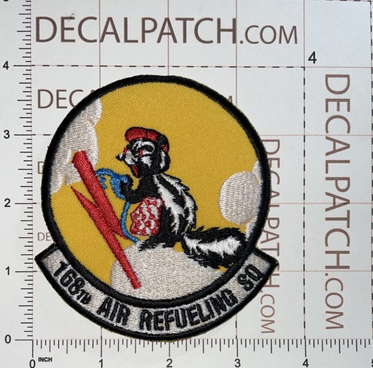 USAF 168th Air Refueling Squadron Patch - Decal Patch - Co