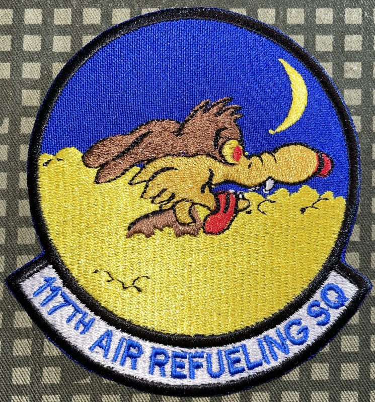 USAF 117th Air Refueling Squadron Patch - Decal Patch - Co