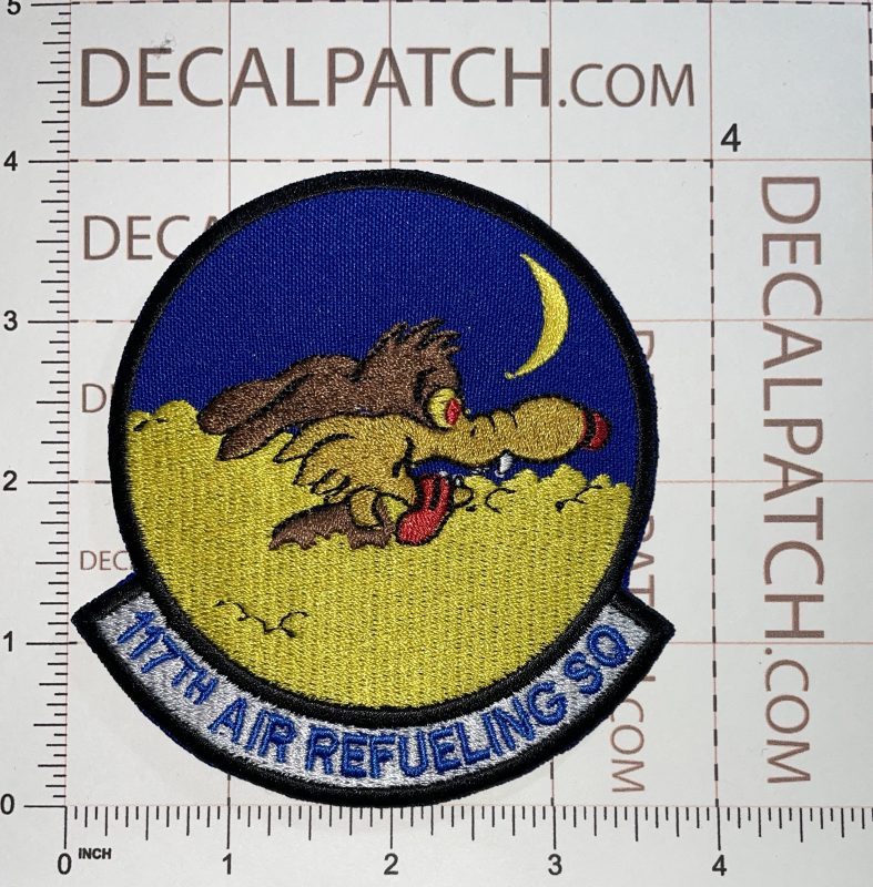 USAF 117th Air Refueling Squadron Patch - Decal Patch - Co