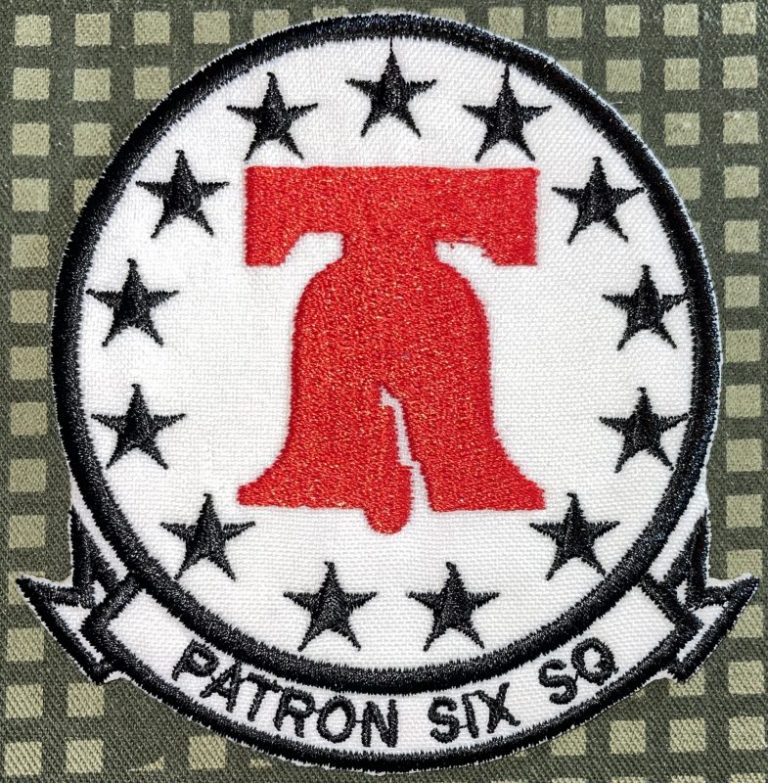 USN Patron Six Squadron Patch - Decal Patch - Co