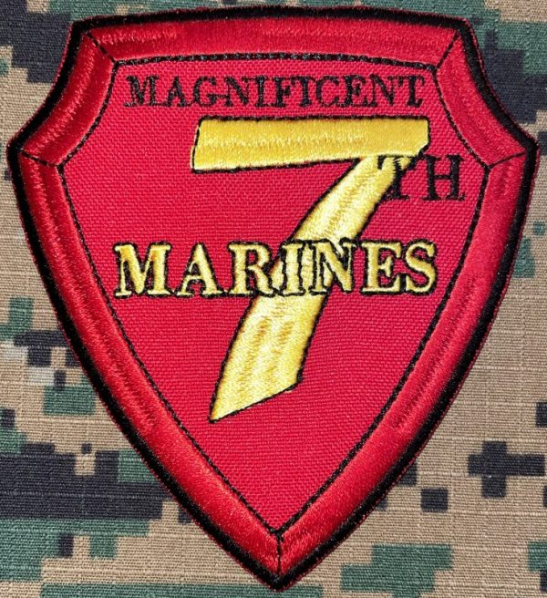 USMC 7th Marine Regiment "Magnificent" Patch - Decal Patch - Co