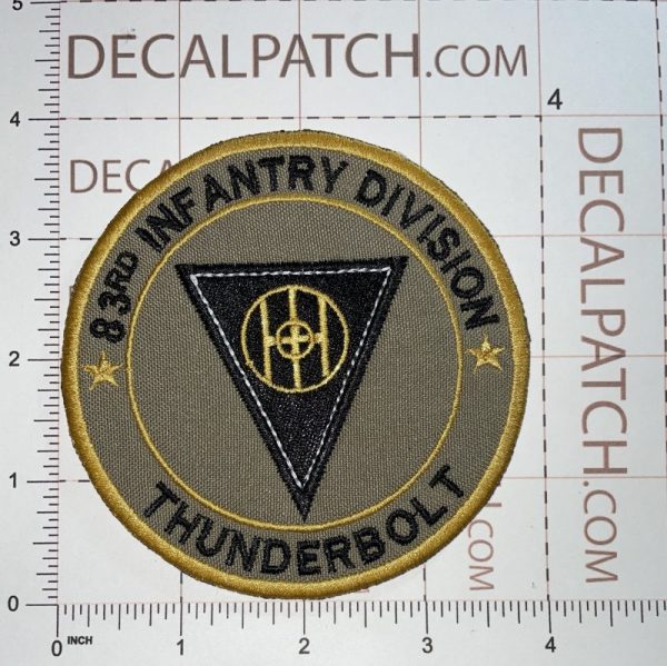 US Army 83rd Infantry Division "Thunderbolt" Patch - Decal Patch - Co