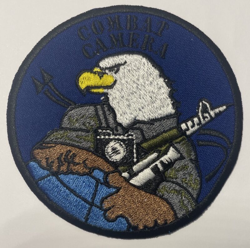 USAF Color Falcon Combat Camera Patch - Decal Patch - Co